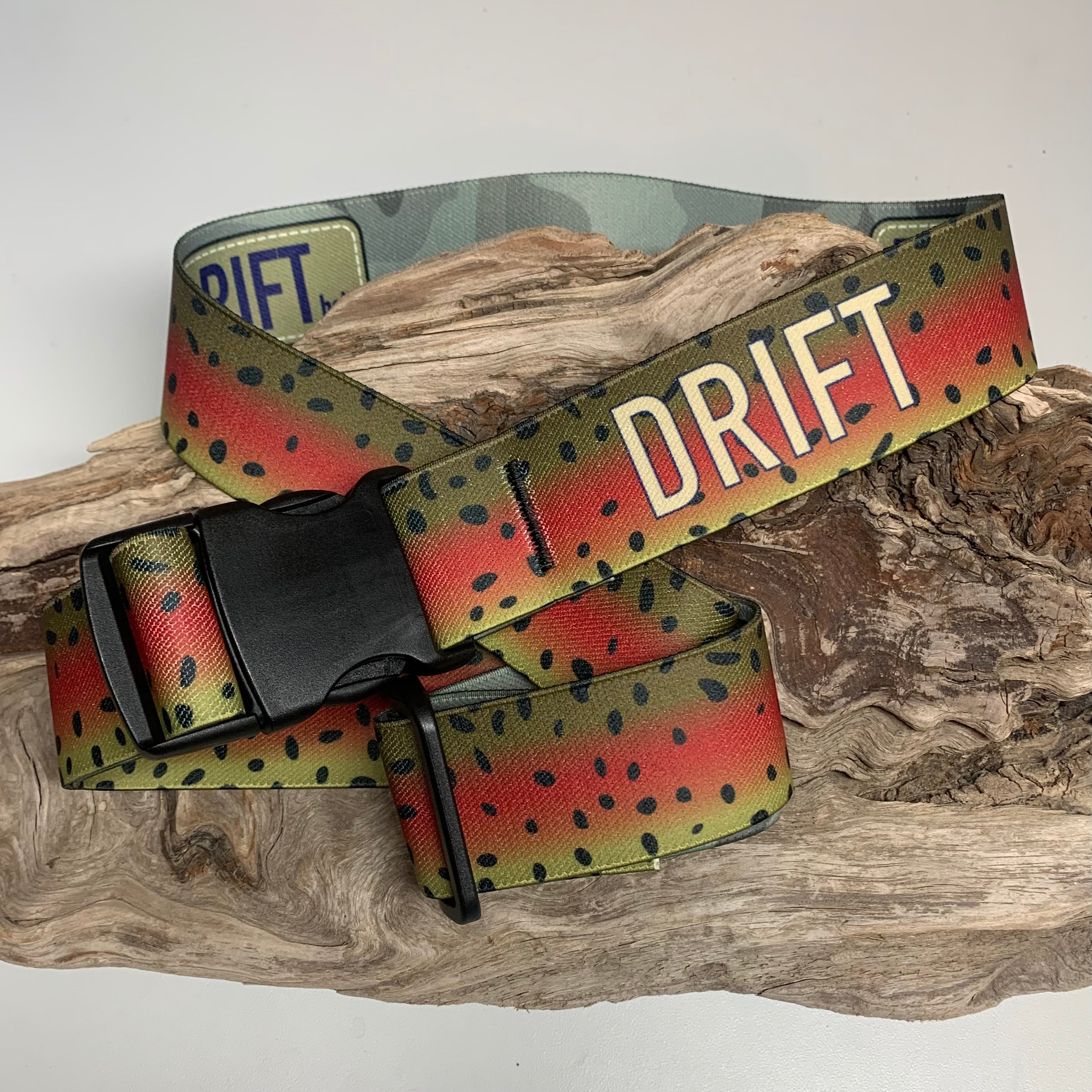 ELASTIC WADING BELT - NATIVE REDSIDE TROUT – DRIFT Belt Company